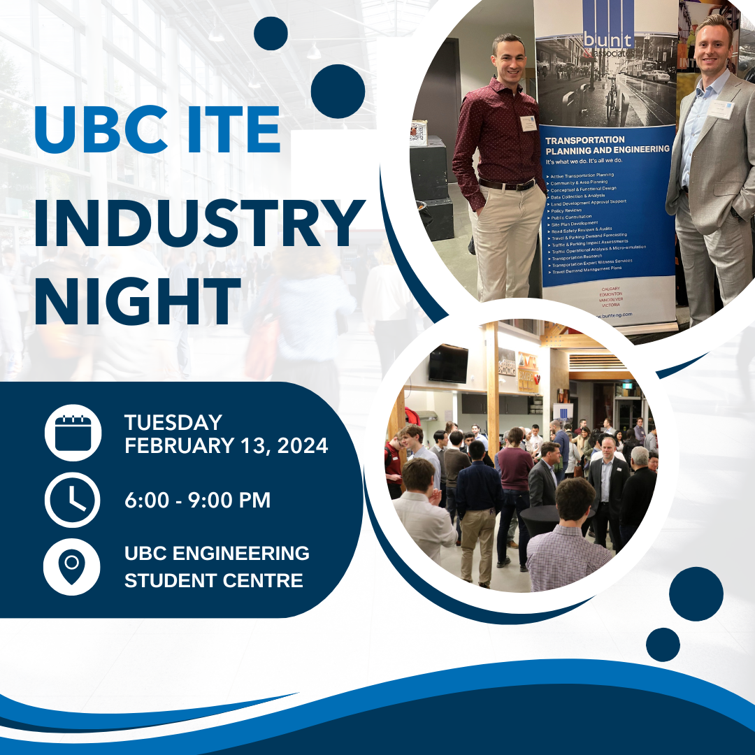 UBC ITE Student Chapter Annual Industry Night 2024 - Bunt & Associates ...